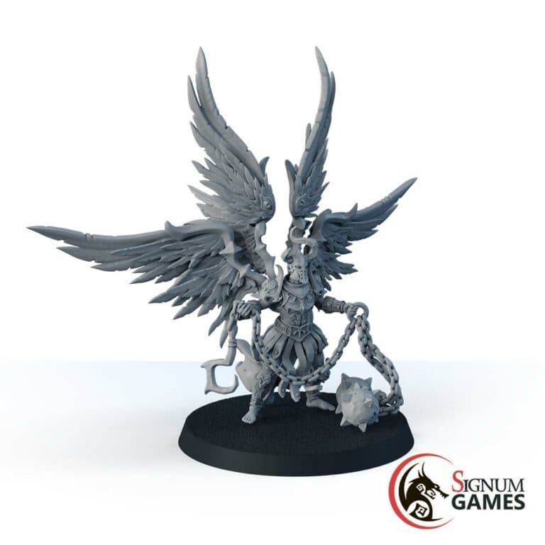 Celestial Knight 03 with Morgenstern - Resin Fantasy Miniature