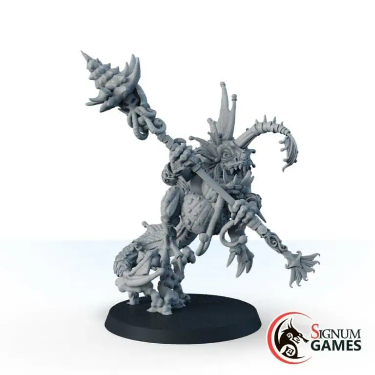 Deepspawn with Staff - Resin Fantasy Miniature