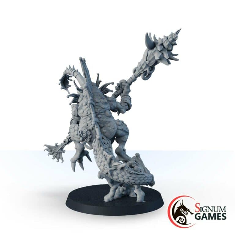 Deepspawn with Staff - Resin Fantasy Miniature